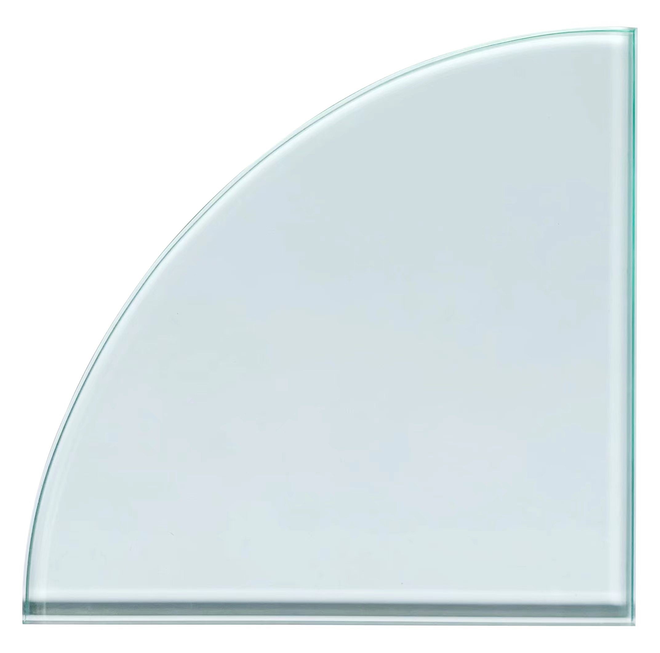 9" Glass Clear Corner Dish – Industry Tile