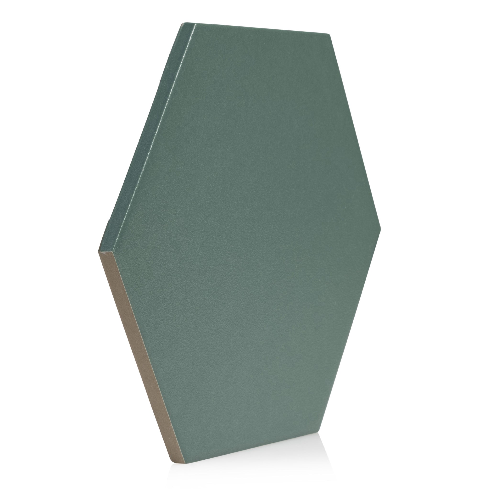 7.8x9 Tribeca Hexagon Green porcelain tile – Industry Tile