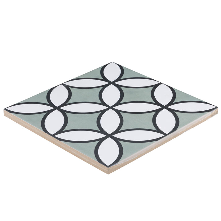 8x8 Bold Green porcelain tile – Industry Tile