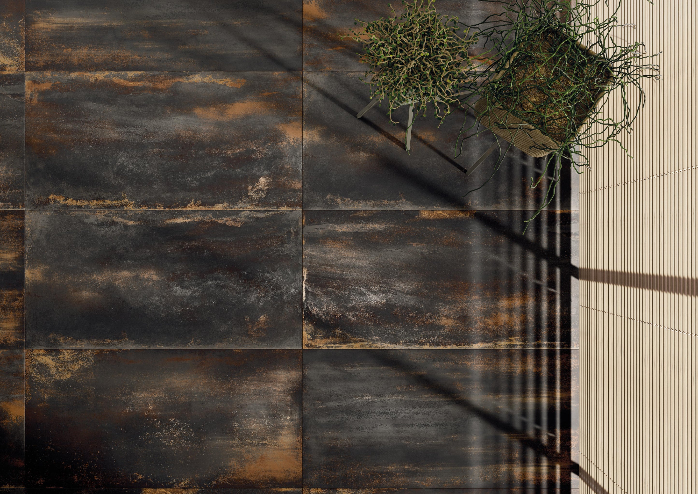 24x48 Metallica Black porcelain tile – Industry Tile